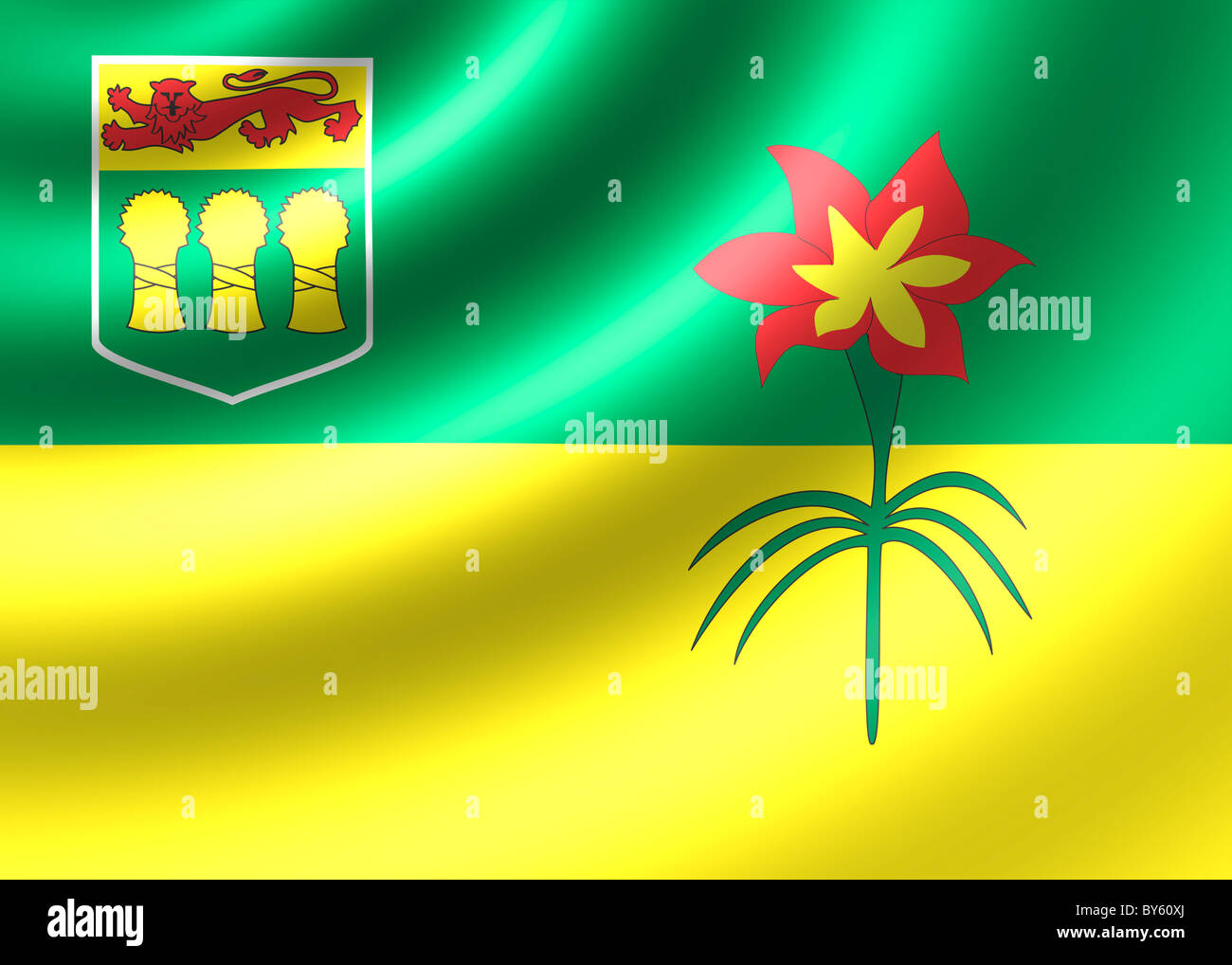 Saskatchewan flag hi-res stock photography and images - Alamy