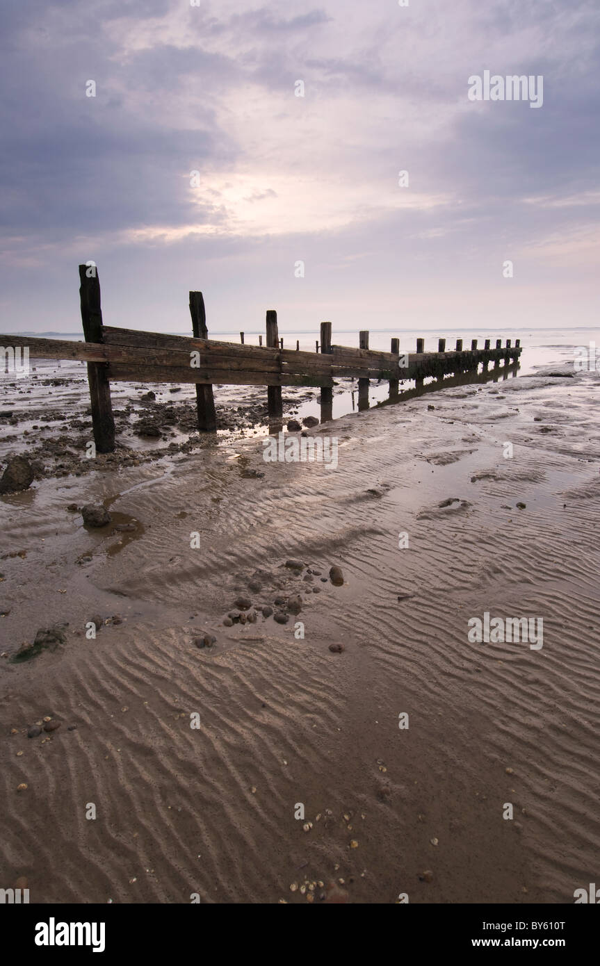 sand and groyne seasalter Kent England Stock Photo - Alamy