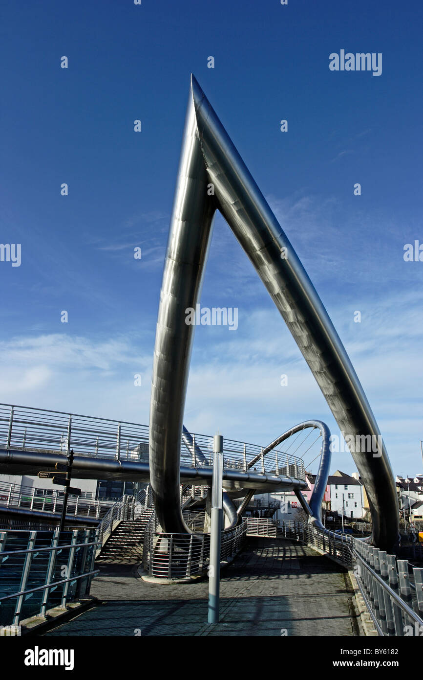 The Celtic gateway bridge, Holyhead, Isle of Anglesey, North Wales ...