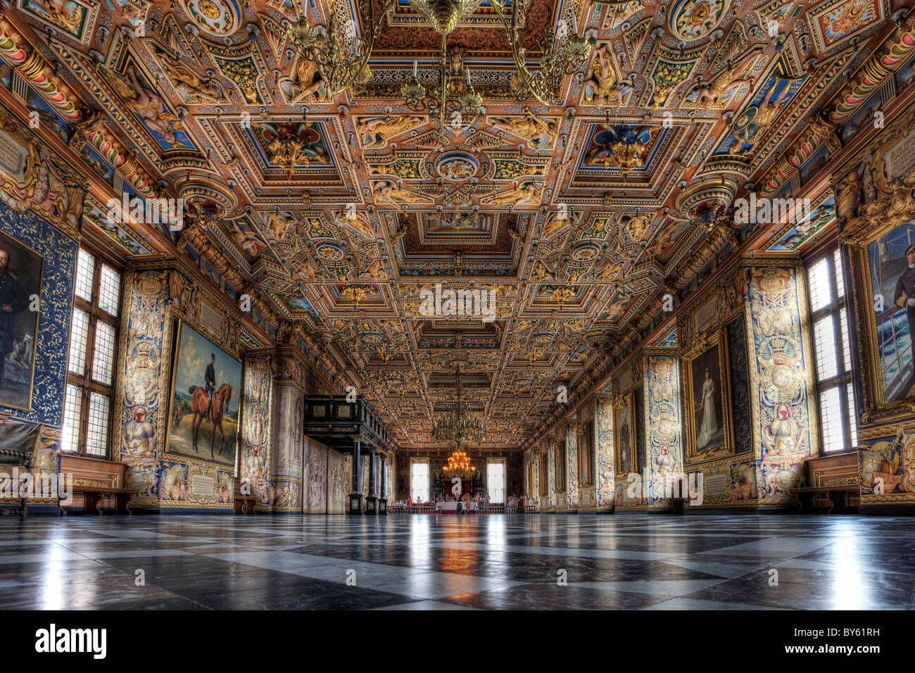 The Great Hall at Frederiksborg Castle in Denmark Stock Photo - Alamy
