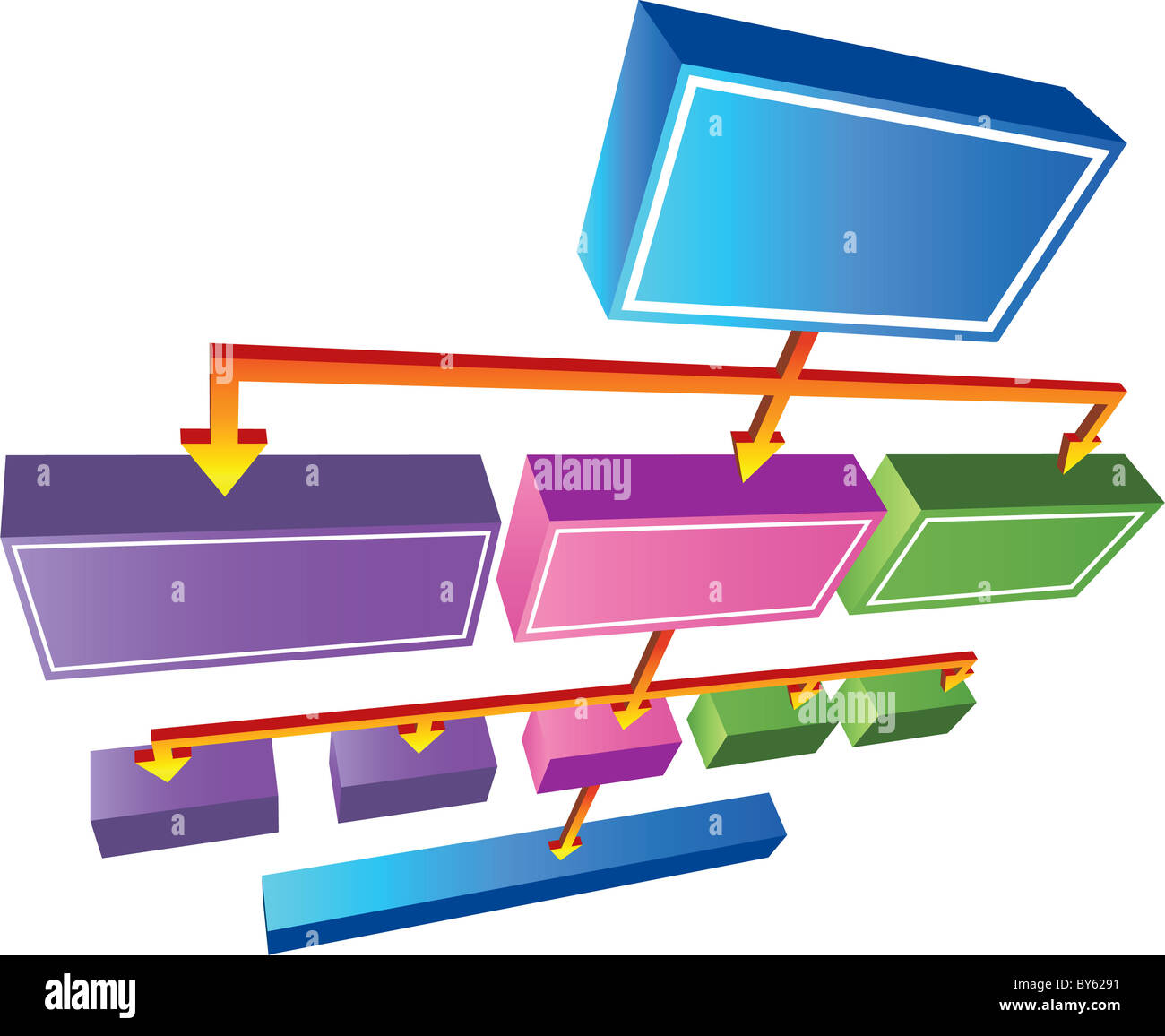 Business model diagram in 3D Stock Photo - Alamy