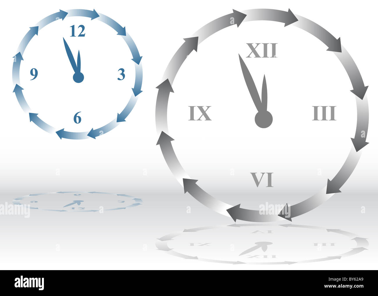 An image of a arrow clock Stock Photo - Alamy