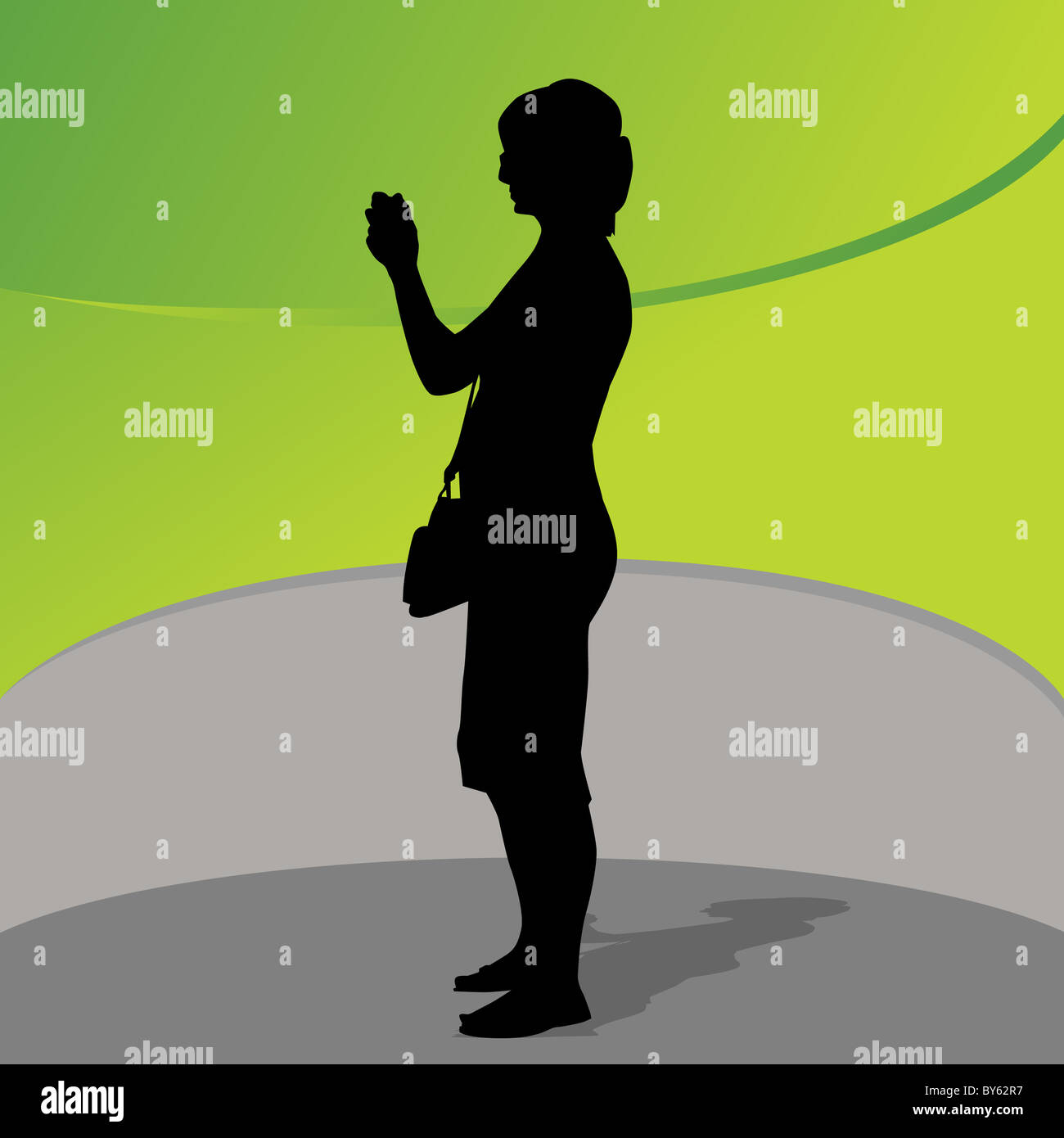 An image of a female texting or taking a picture Stock Photo - Alamy