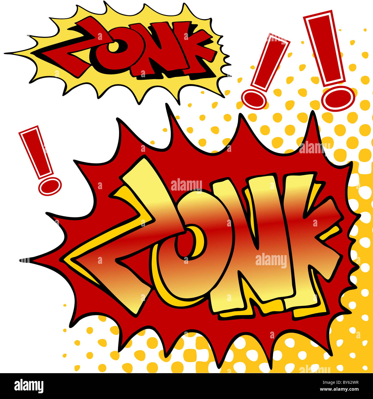 An image of zonk comic book text Stock Photo - Alamy