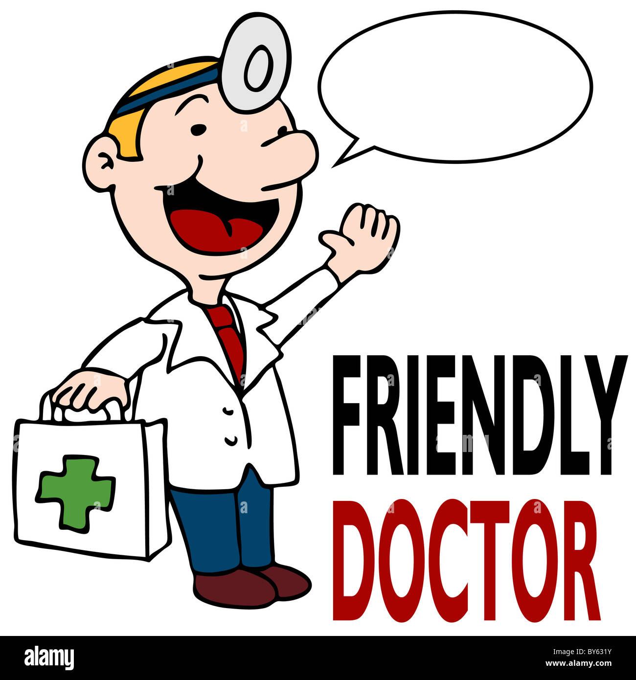 An image of a friendly doctor holding medical kit Stock Photo - Alamy