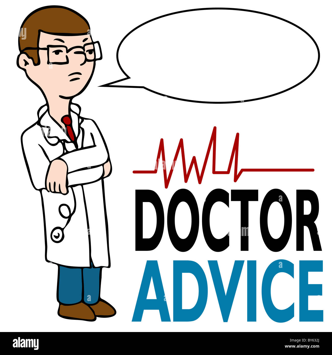 Cartoon doctor crossed arms hi-res stock photography and images - Alamy