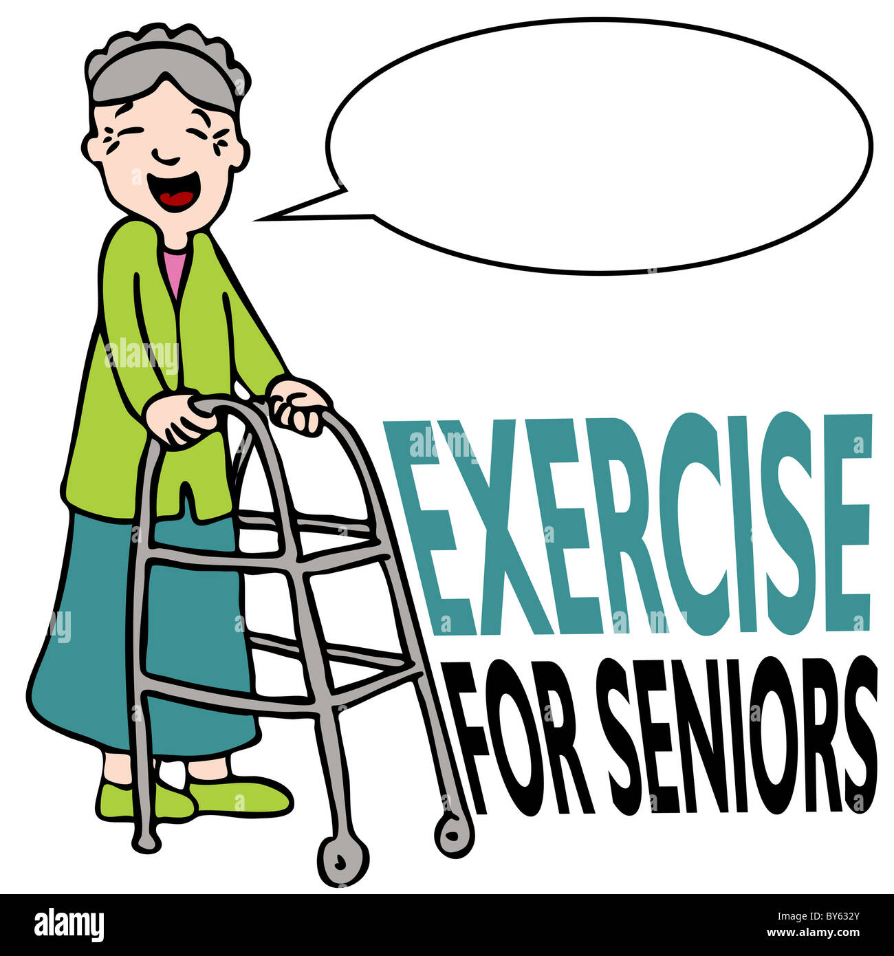 An image of a elderly woman walking with her walker Stock Photo - Alamy