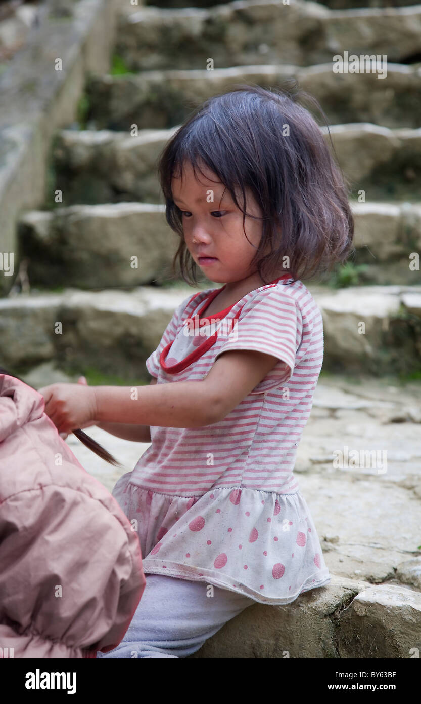 children in a village Stock Photo - Alamy