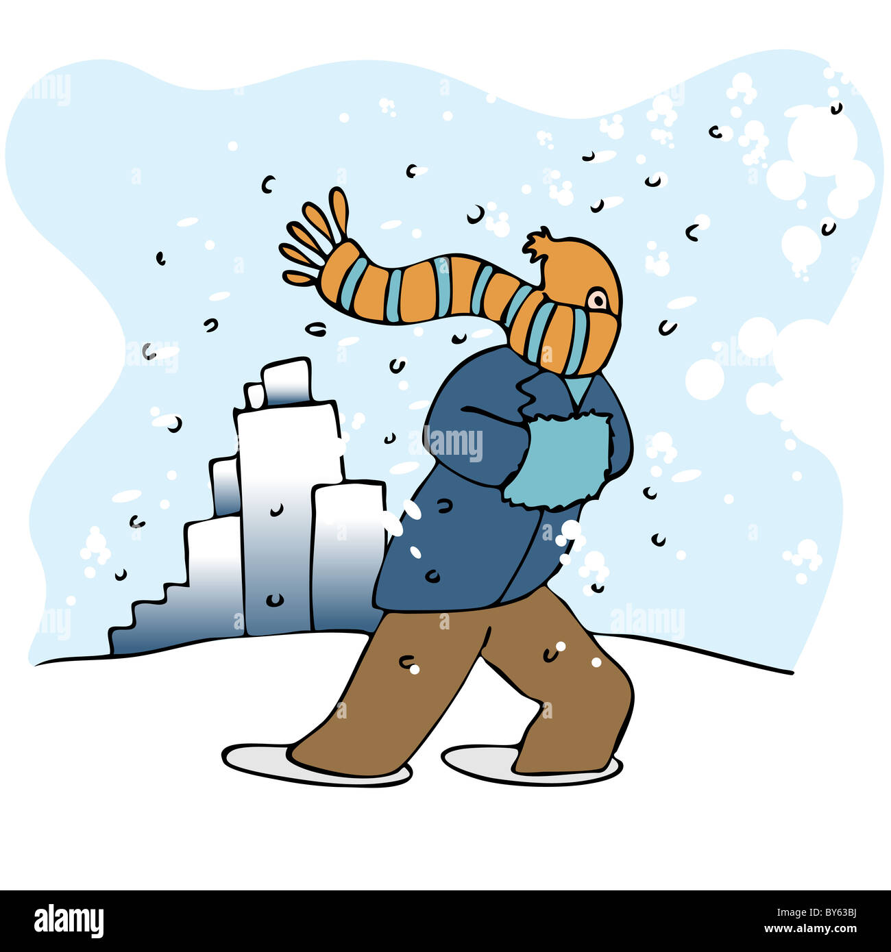 A Animated Person Freezing