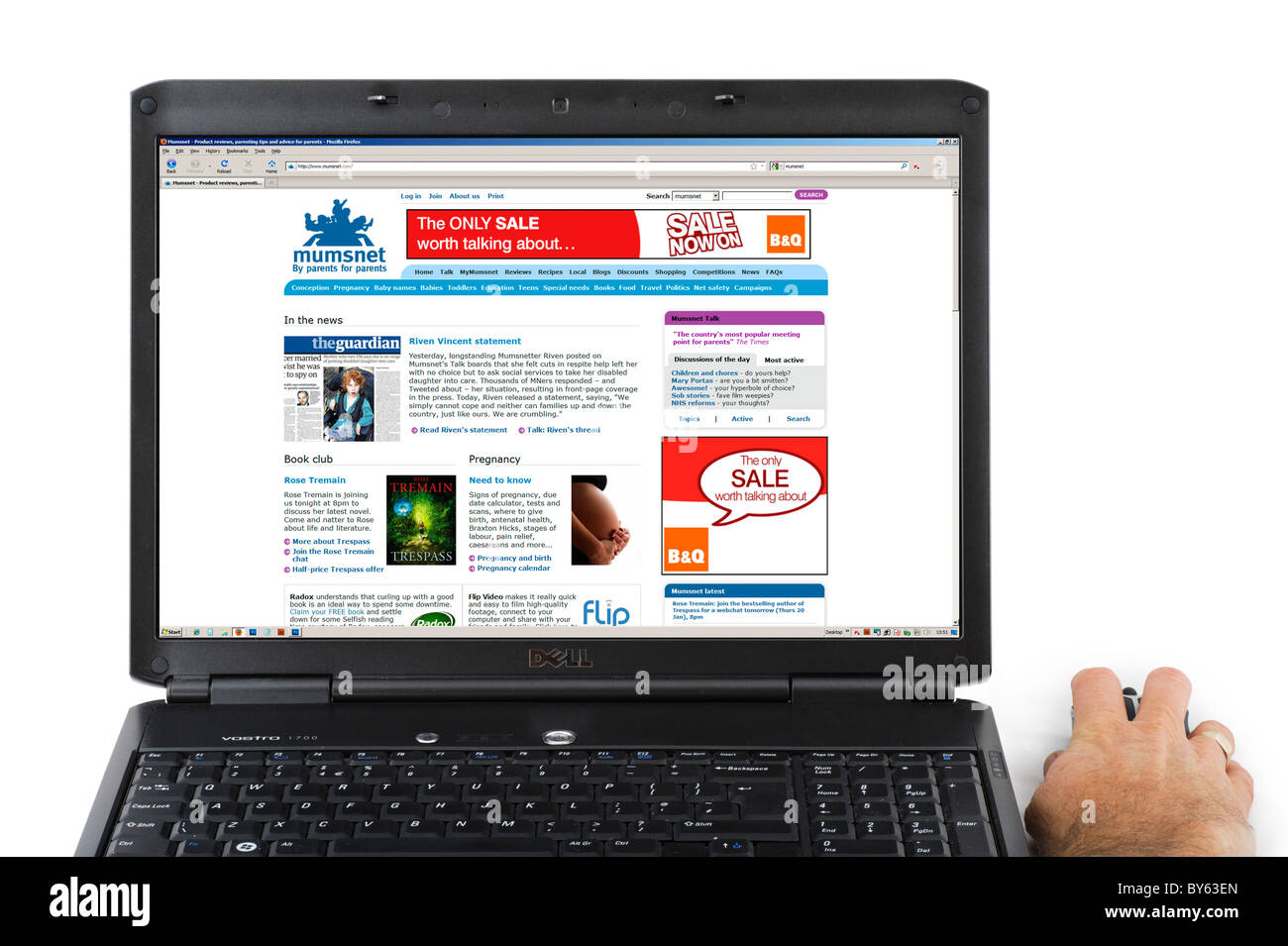 The Mumsnet website, UK Stock Photo - Alamy