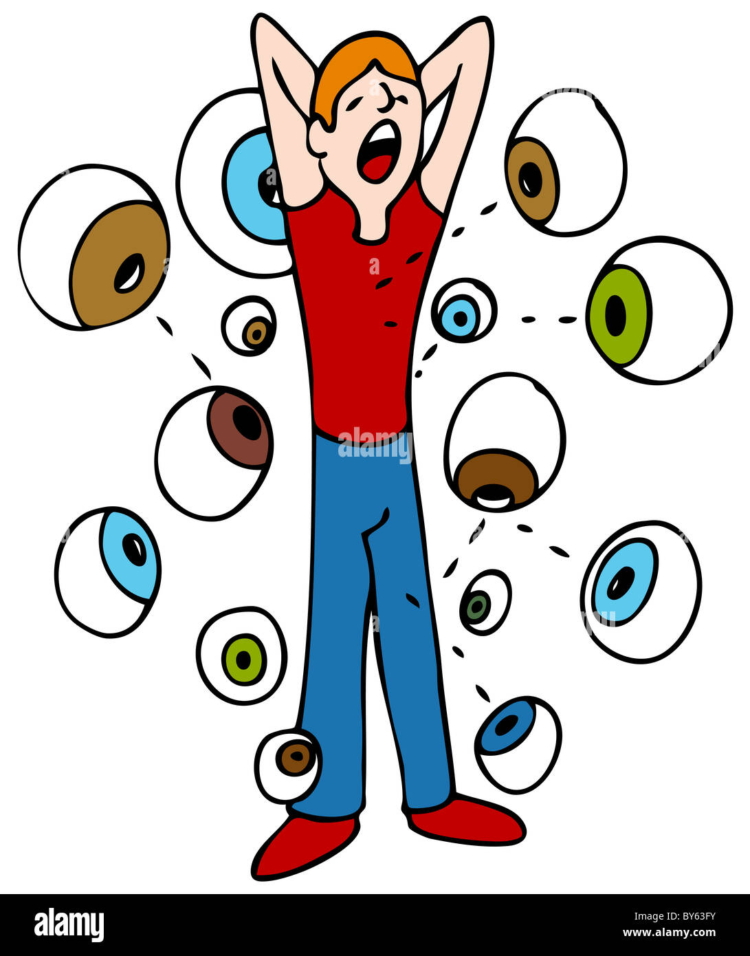 An image of a privacy being invaded by many eyes Stock Photo - Alamy