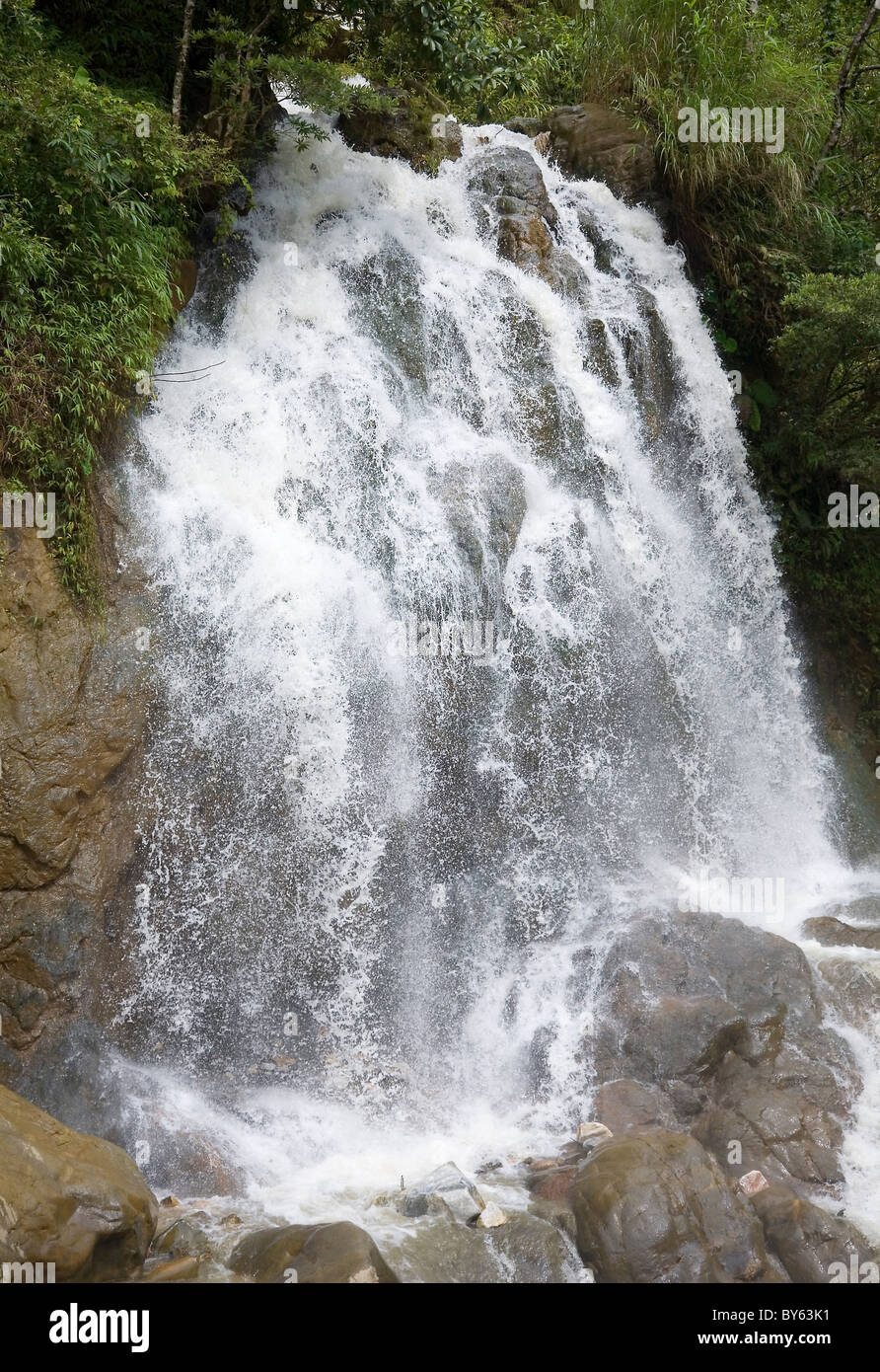 Cat Cat waterfall. Cat Cat village. Sapa, Lao Cai province, Vietnam ...
