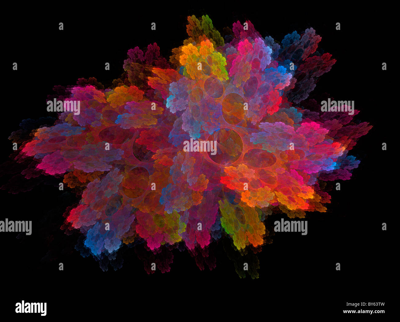 Rainbow fractal hi-res stock photography and images - Alamy