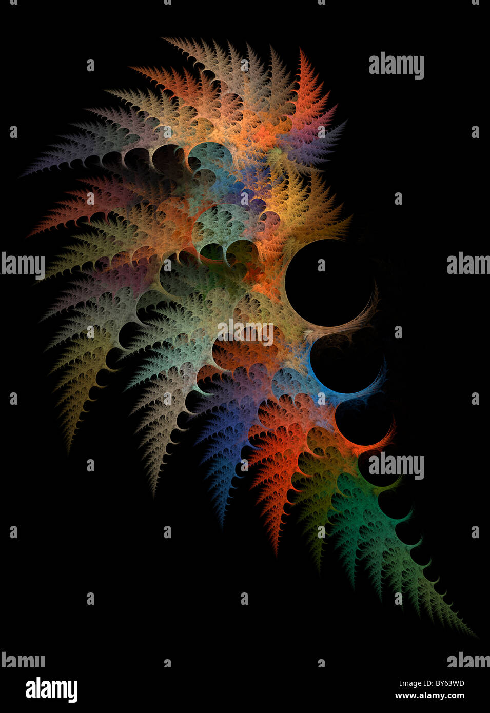 Rainbow fractal hi-res stock photography and images - Alamy