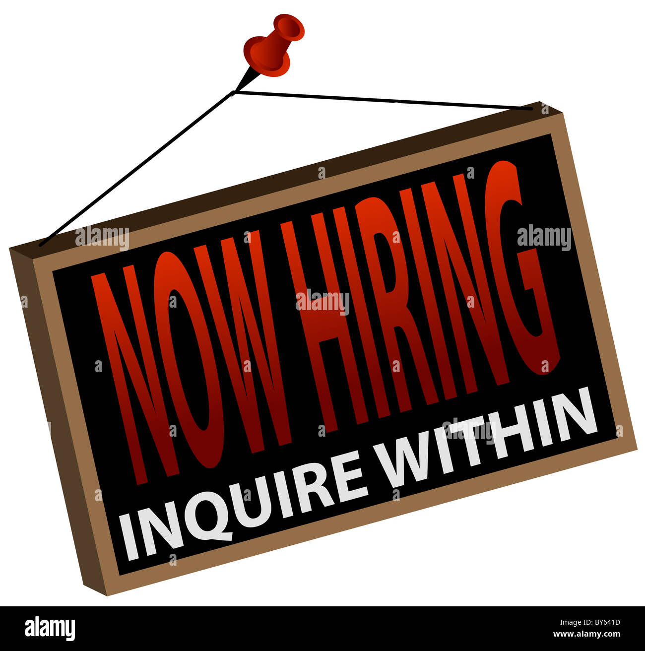 An image of a now hiring sign Stock Photo - Alamy