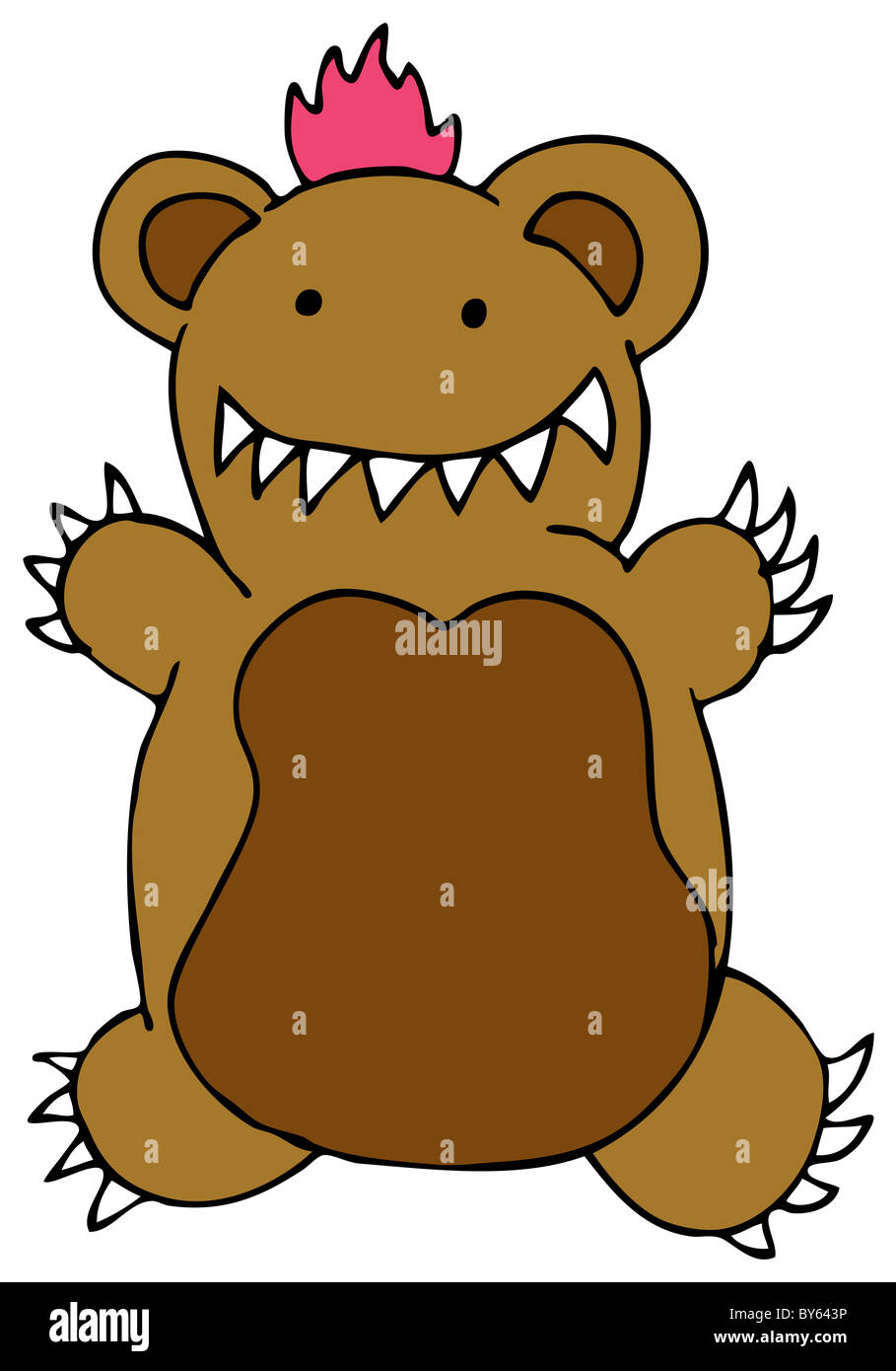 An image of a teddy bear monster Stock Photo - Alamy