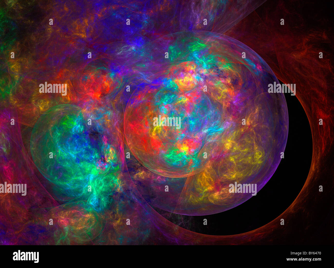 A Fractal Image Entitled Solar System Creation Stock Photo - Alamy