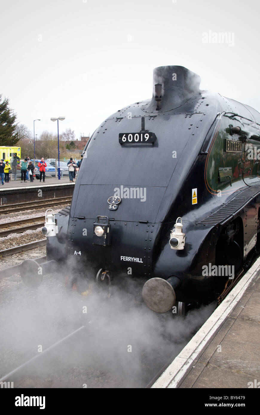 Bittern 60019 Seam Locomotive Newbury Station Berkshire UK Platform ...