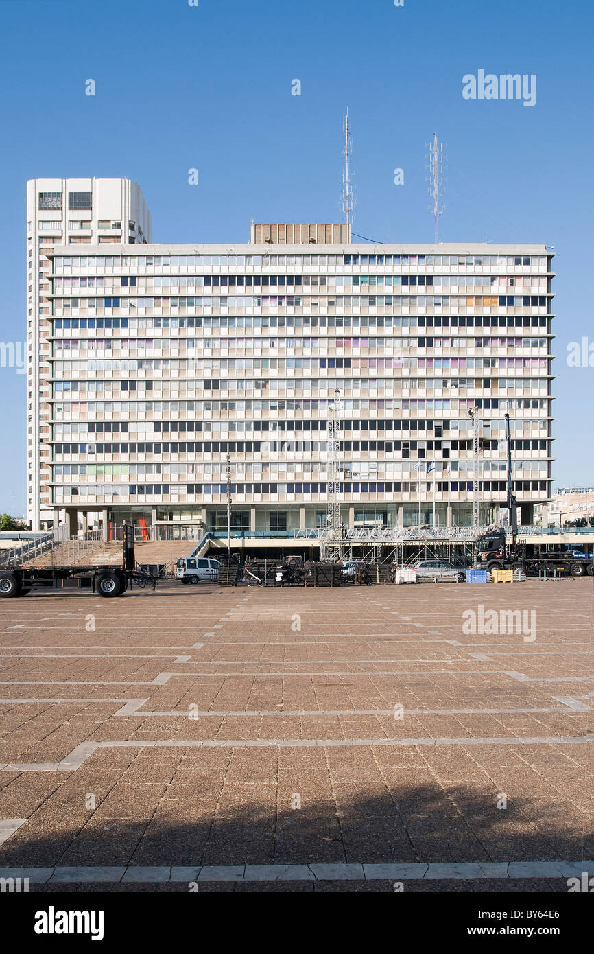 Cityhall rabin square hi-res stock photography and images - Alamy