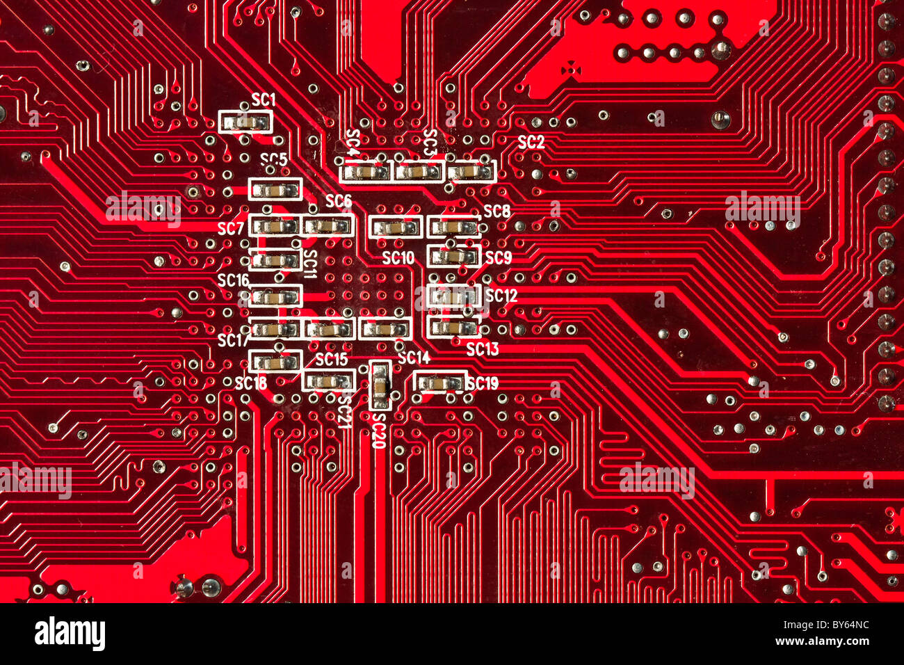 macro photography of a high density printed circuit board Stock Photo ...