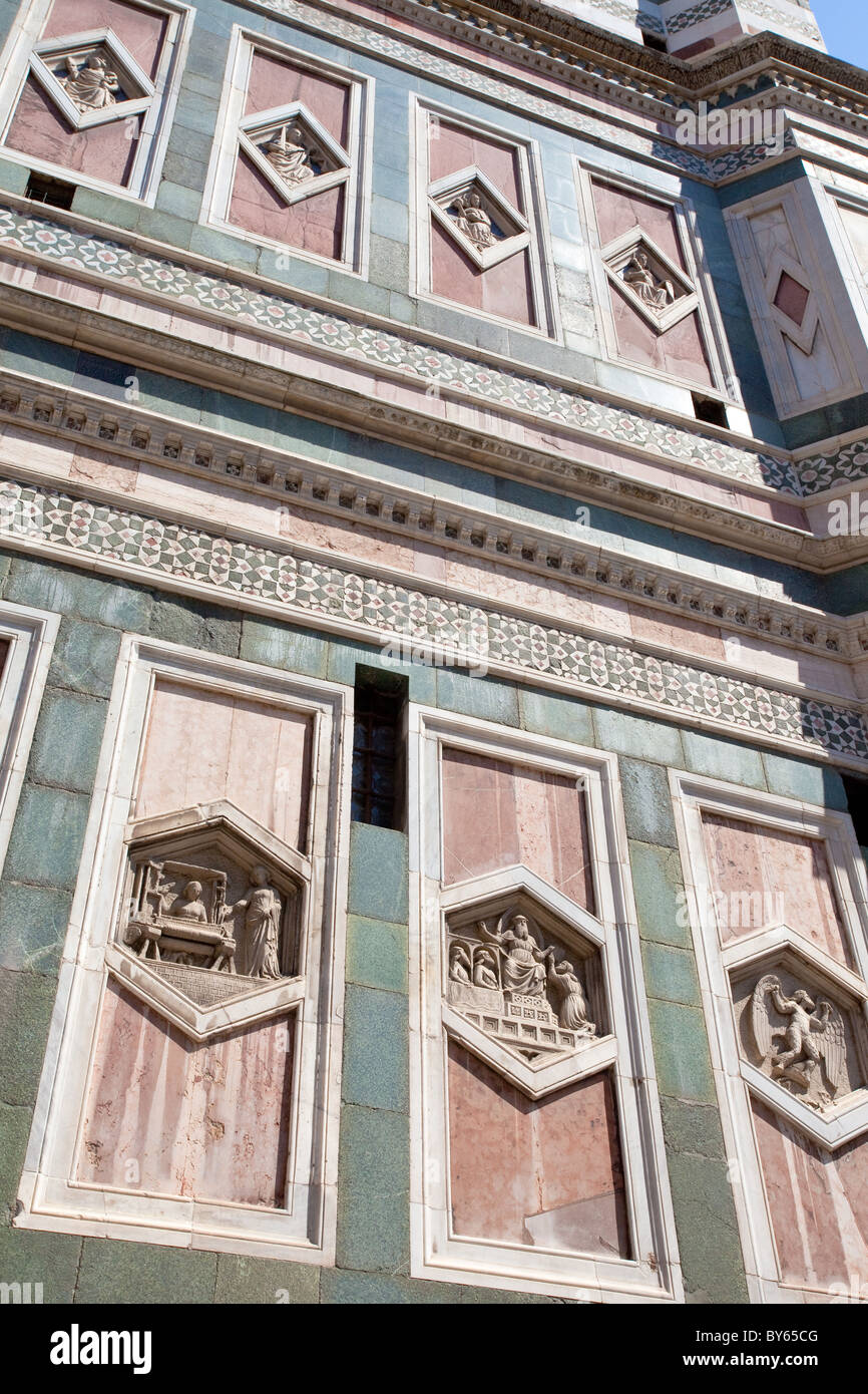 Facade of the Dumo in Florence Italy clad in white green and pink ...