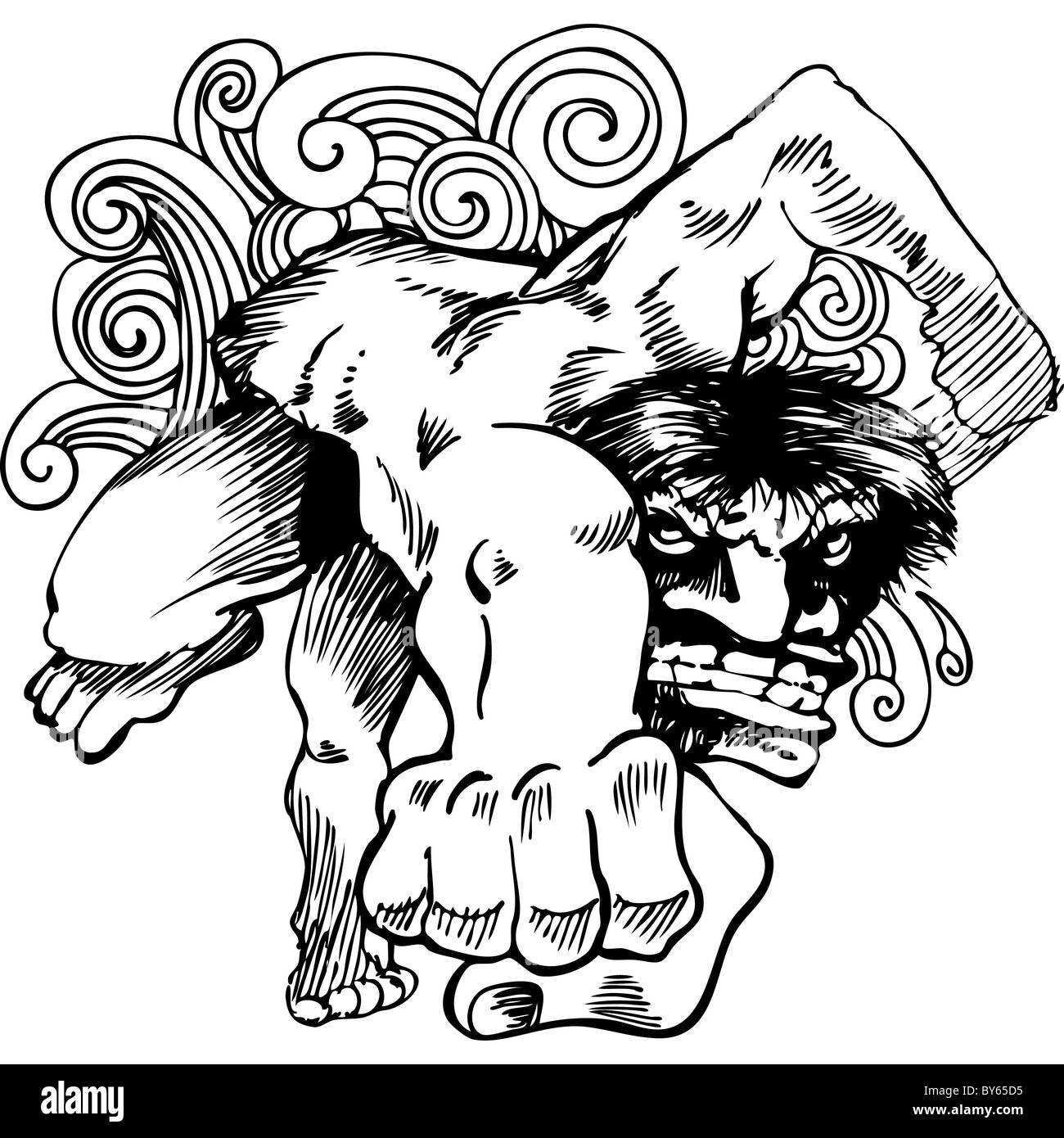 Humbaba Drawing