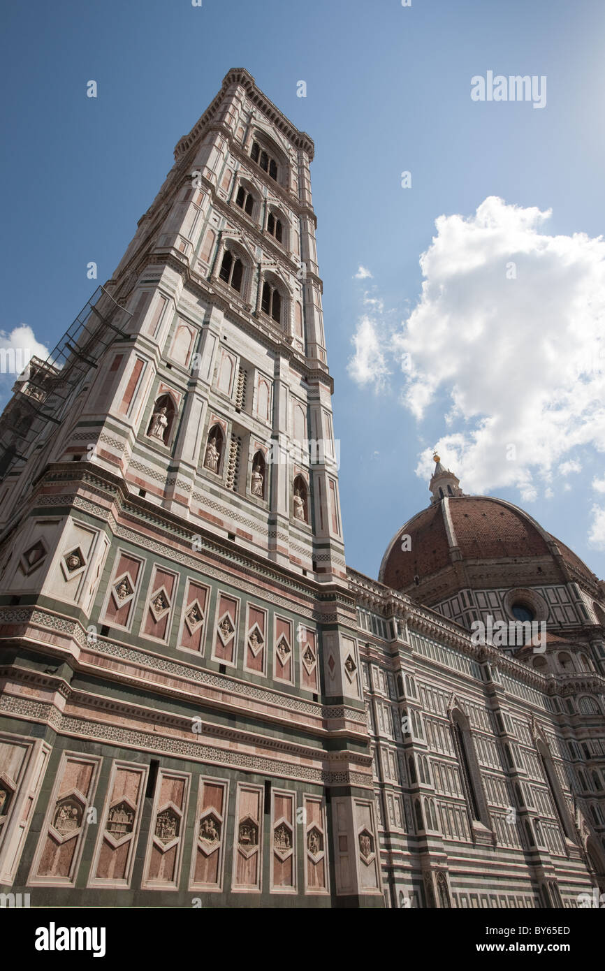 Facade of the Dumo in Florence Italy clad in white green and pink ...