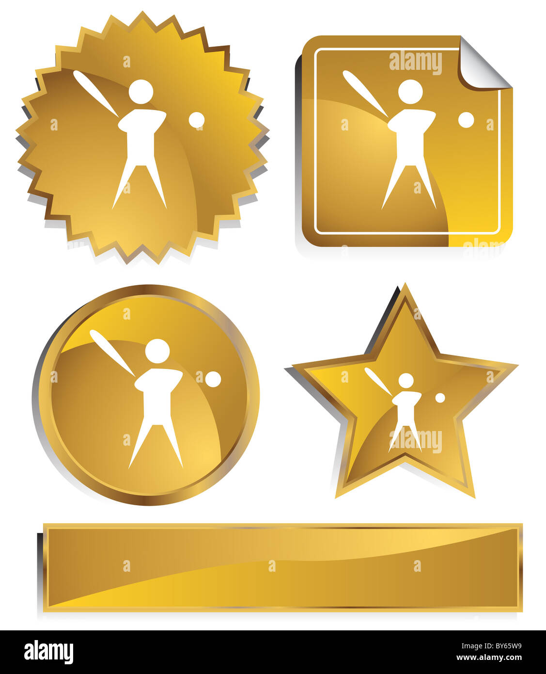 Gold player Cut Out Stock Images & Pictures - Alamy