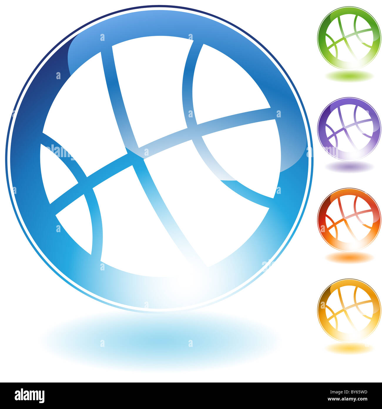 Basketball set colors hi-res stock photography and images - Alamy