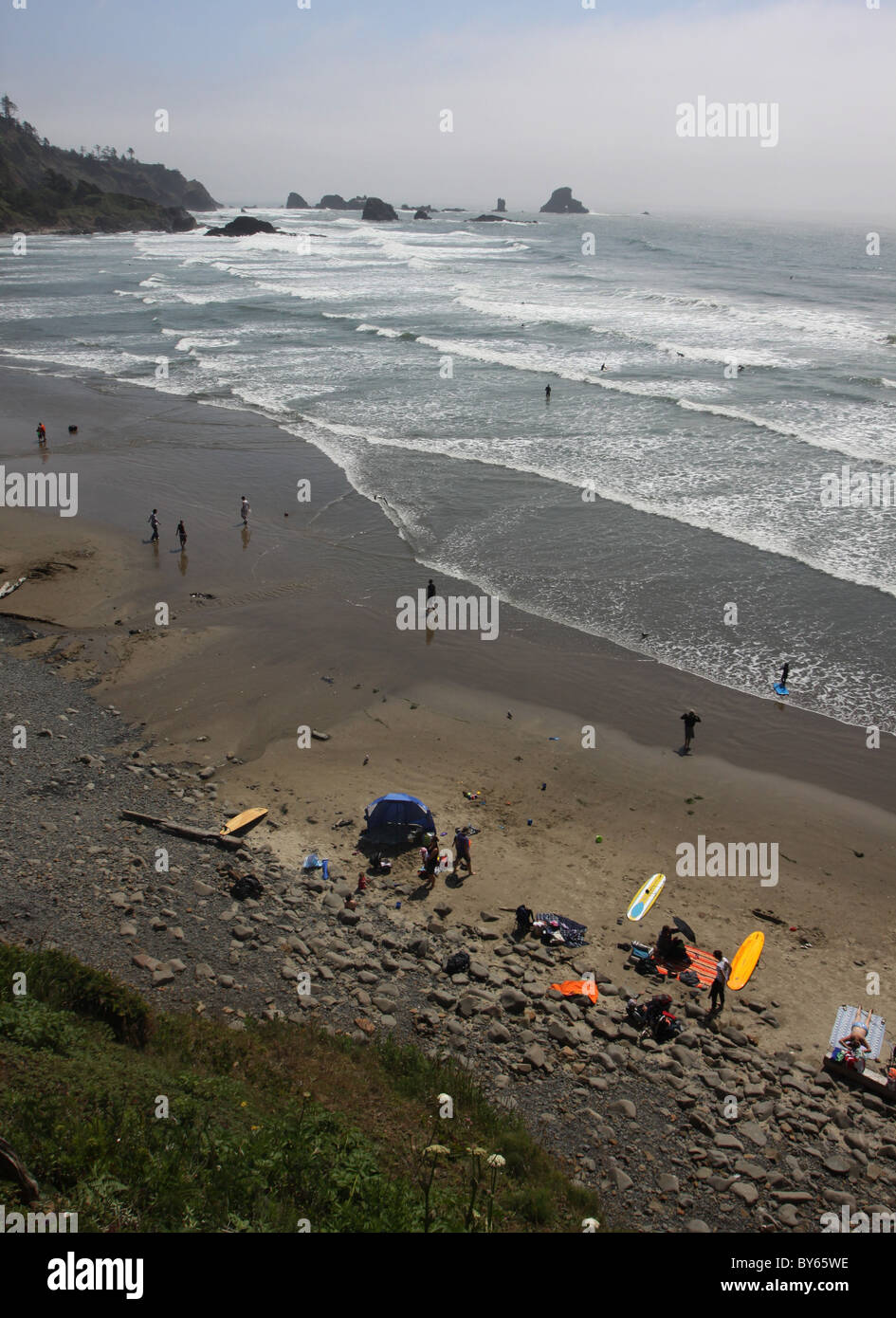 Short sand beach oregon surf hi-res stock photography and images - Alamy