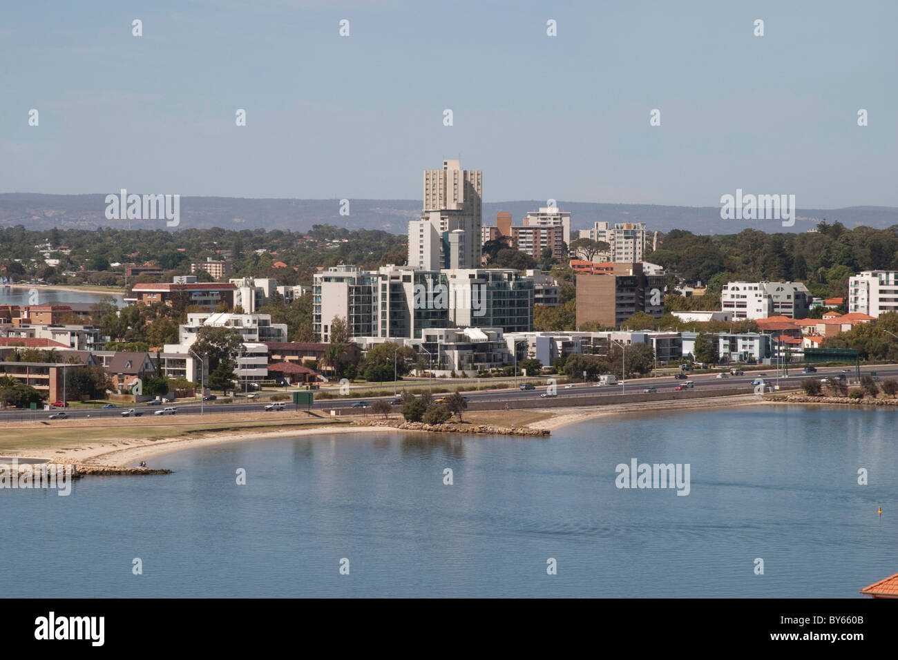 Perth on the Swan River Stock Photo - Alamy