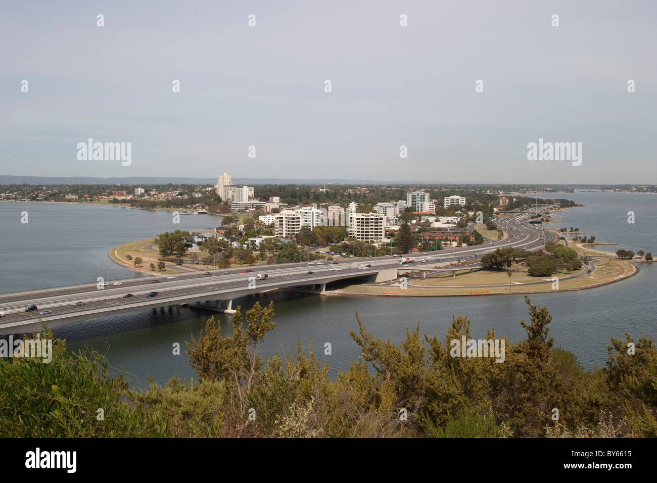 Perth on the Swan River Stock Photo - Alamy