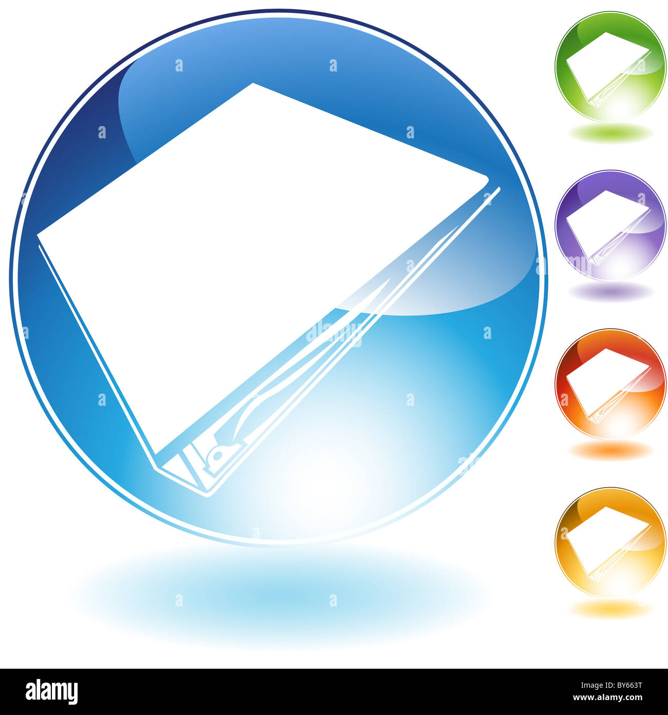 A set of binder icons Stock Photo - Alamy
