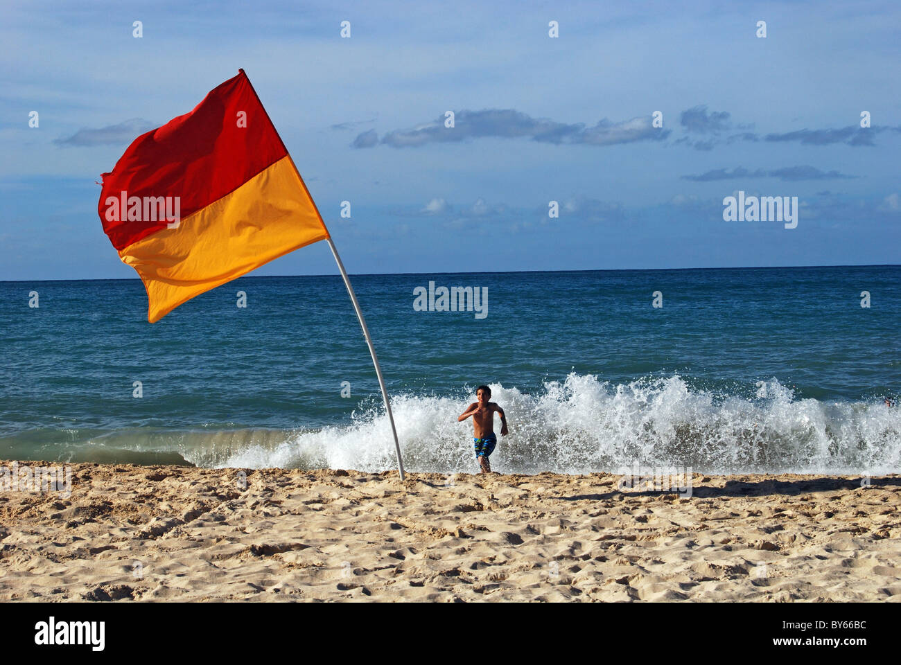 Bathing flag hi-res stock photography and images - Alamy