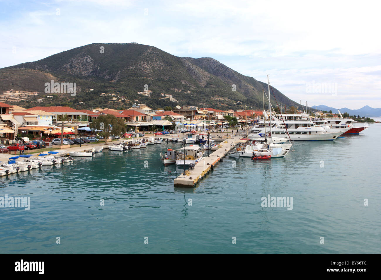 Nidri harbour in Lefkas, Greece Stock Photo - Alamy