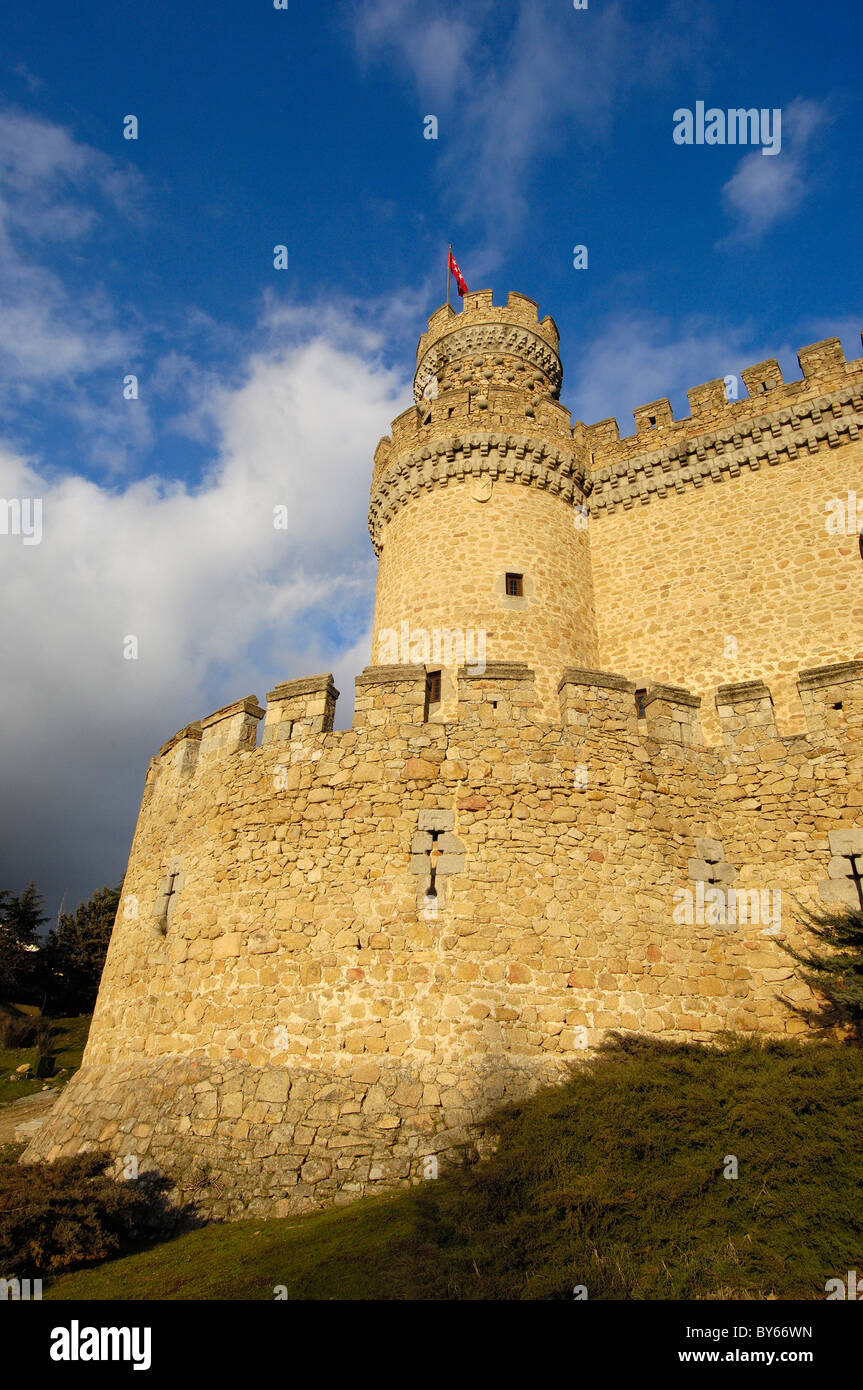 Castle of Manzanares el Real. Madrid. Spain Stock Photo - Alamy