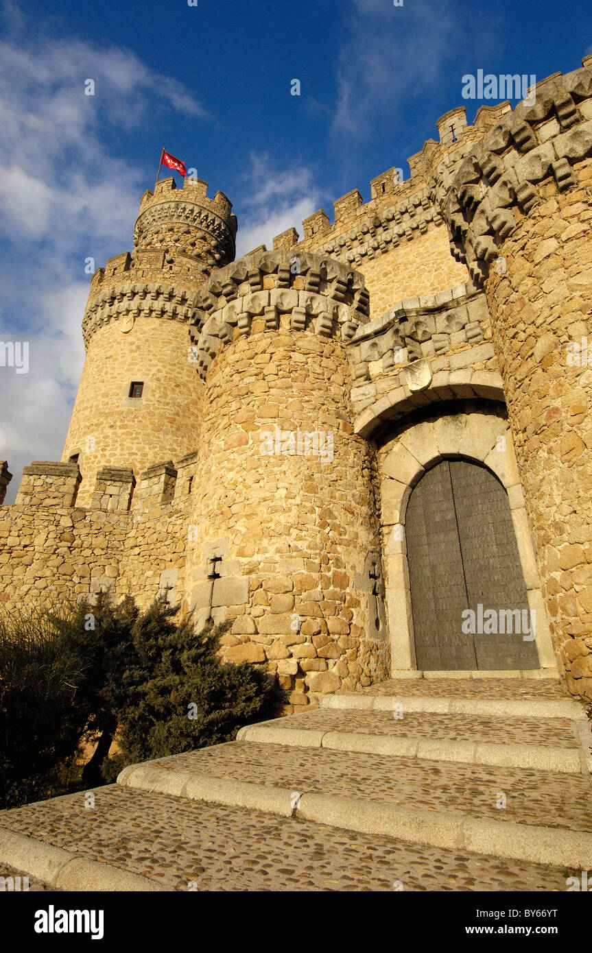 Castle of Manzanares el Real. Madrid. Spain Stock Photo - Alamy