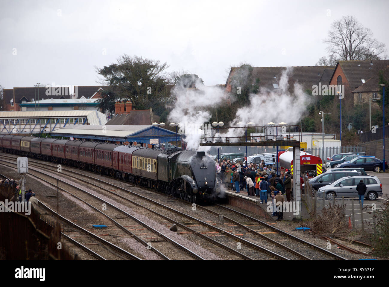 Bittern 60019 Seam Locomotive Newbury Station Berkshire UK Platform ...