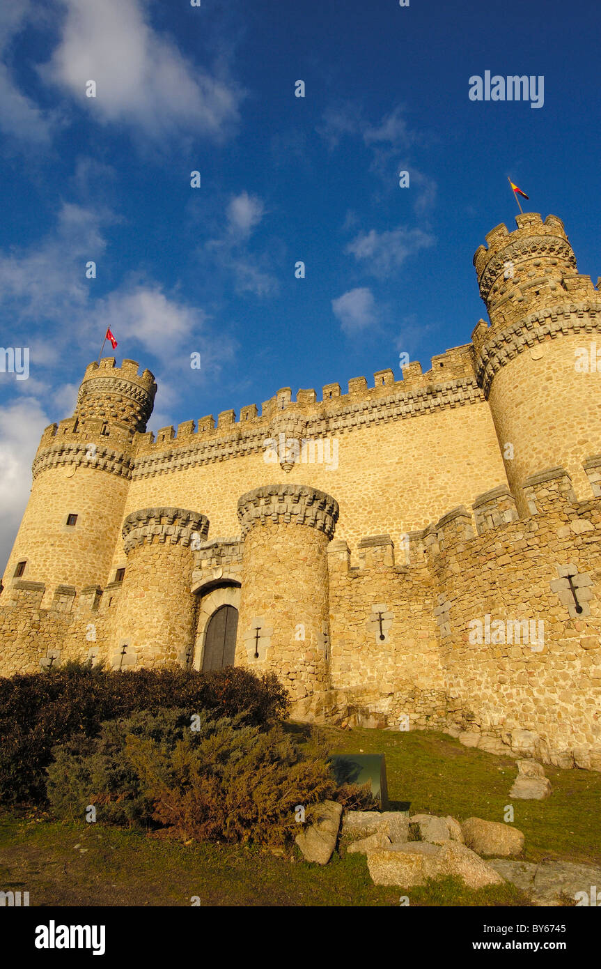 Castle of Manzanares el Real. Madrid. Spain Stock Photo - Alamy