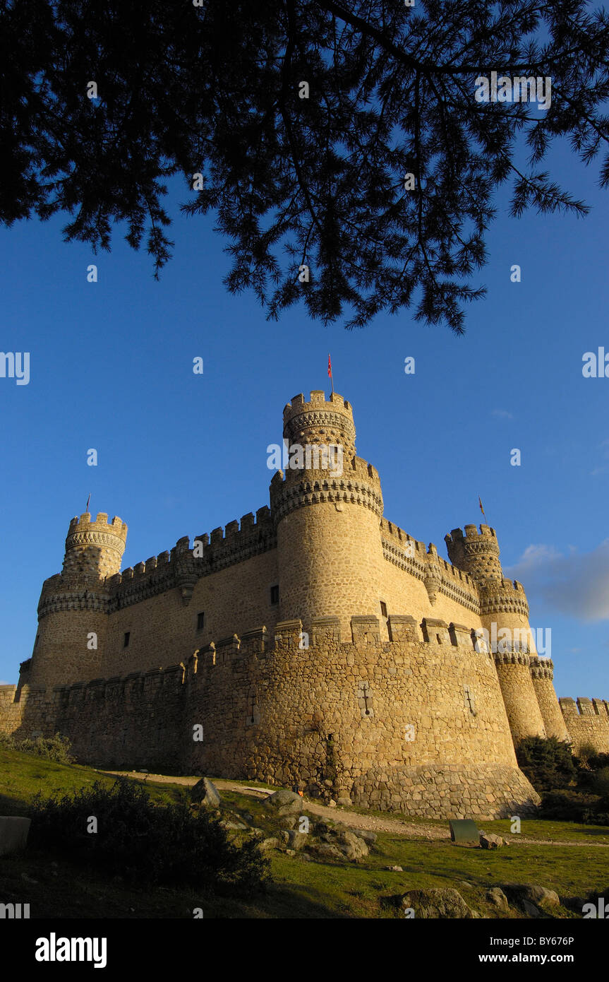 Castle of Manzanares el Real. Madrid. Spain Stock Photo - Alamy