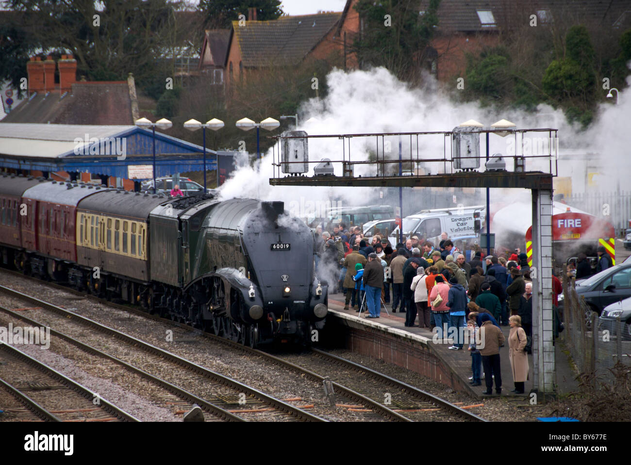 Bittern 60019 Seam Locomotive Newbury Station Berkshire UK Platform ...
