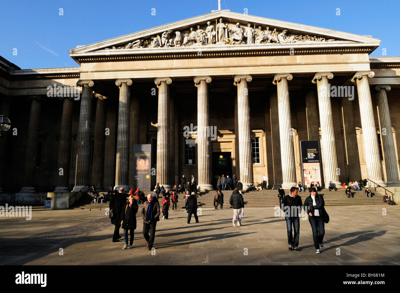 The British Museum, Russell Street, Bloomsbury, London, England, Uk ...
