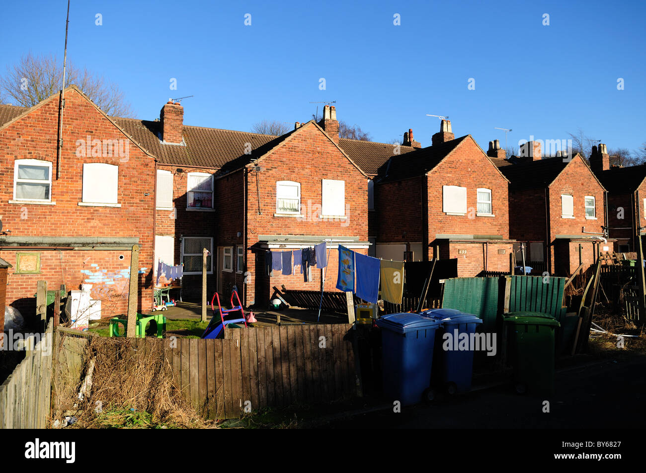 Council Estate Mansfield Stock Photo - Alamy