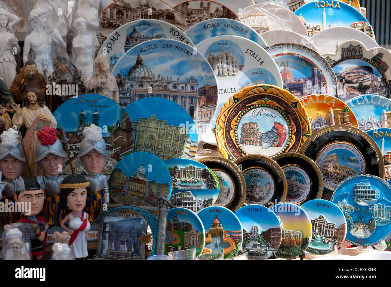 Souvenir Stall Rome Stock Photo - Alamy