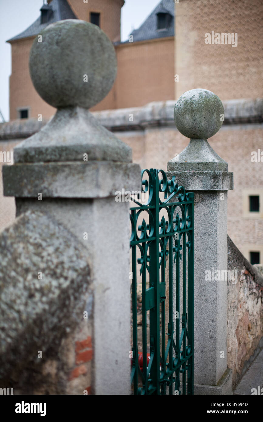 Gate outside of the Alcazar Castle in Segovia, Spain Stock Photo - Alamy