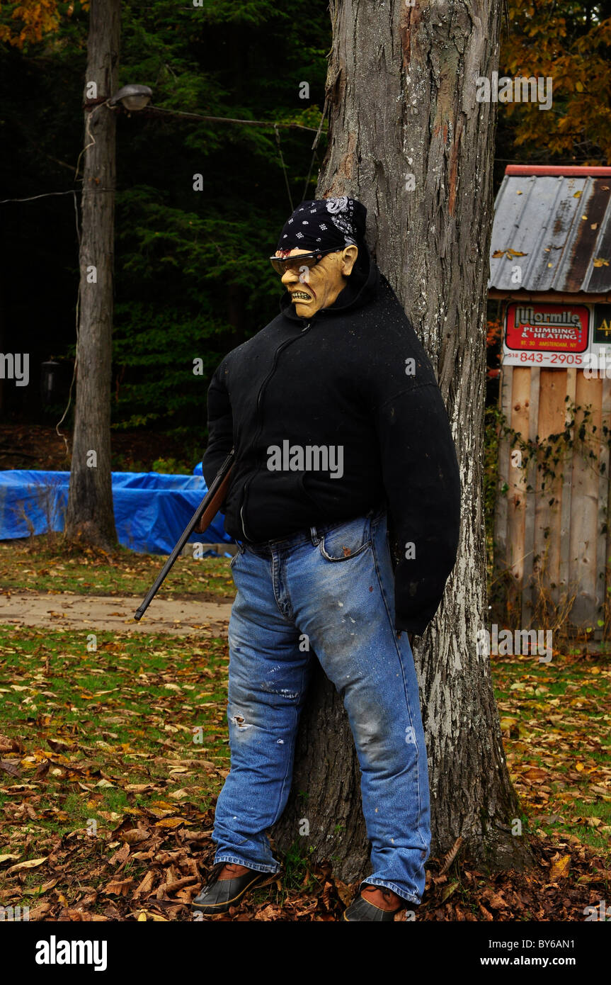 A Halloween Fake Human in Upstate New York Stock Photo - Alamy