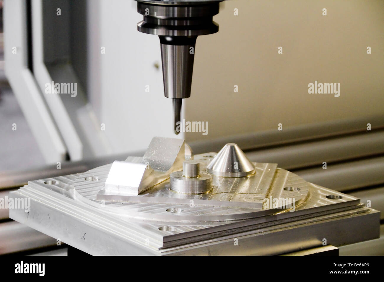 cnc machine tools in the work Stock Photo - Alamy