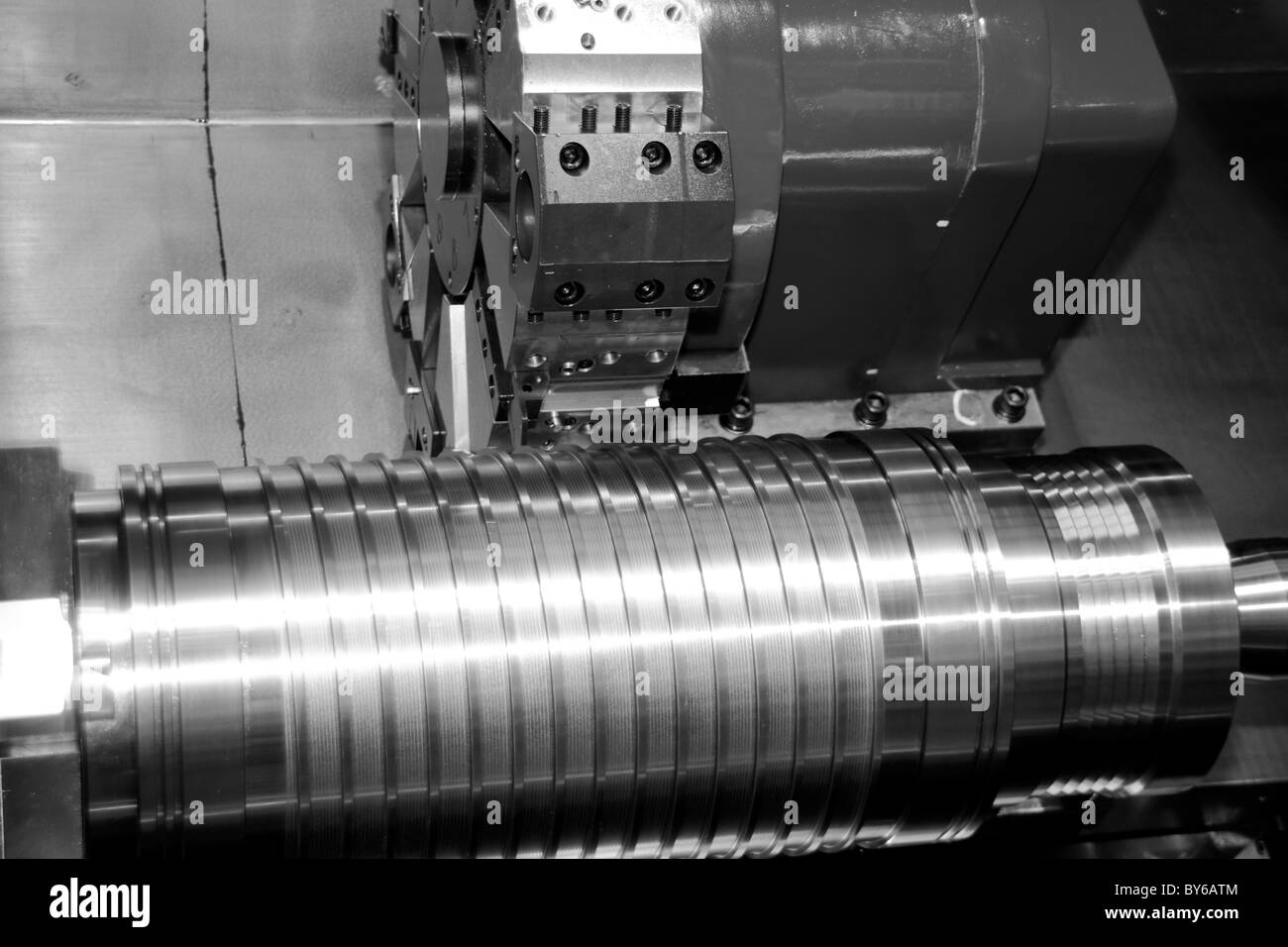 cnc machine tools in the work Stock Photo - Alamy
