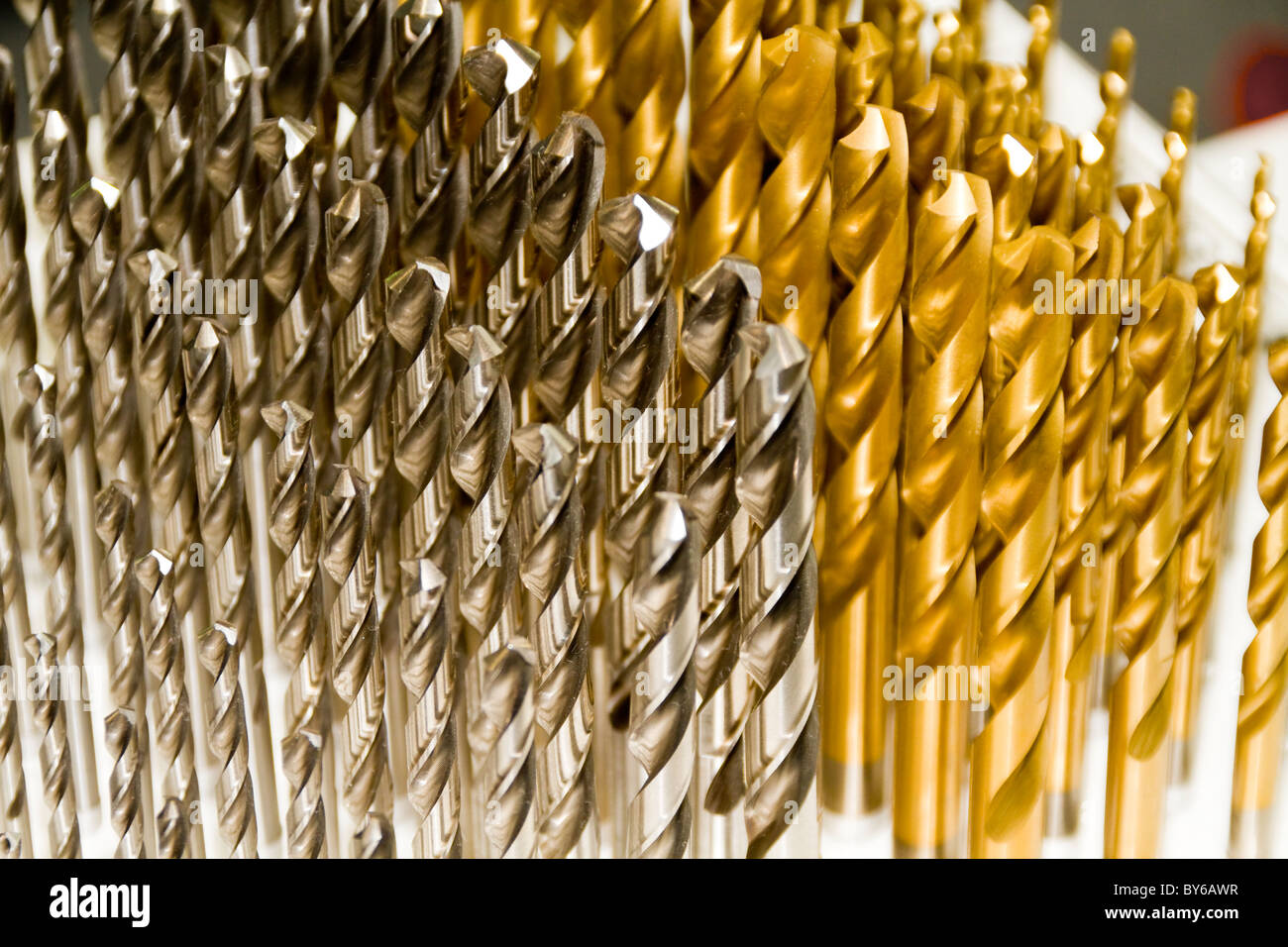 A set of high speed steel drill bits Stock Photo - Alamy