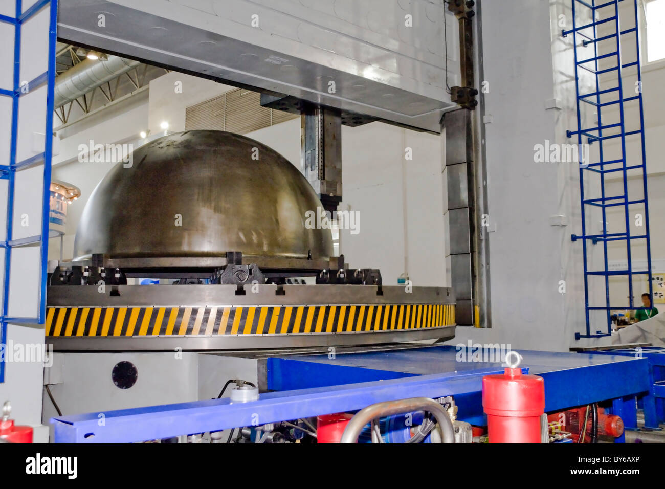 cnc machine tools in the work Stock Photo - Alamy